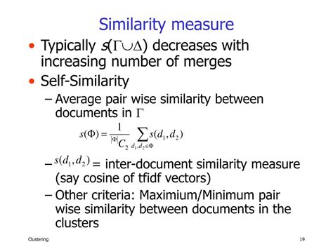 ppt similarity and clustering powerpoint presentation free download
