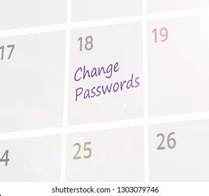 Password Change Calendar Photos Images Pictures Shutterstock
