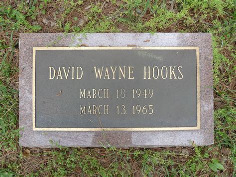 David Wayne Hooks 1949 1965 Find A Grave Memorial