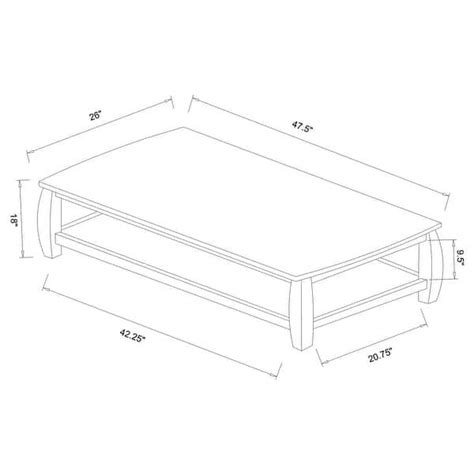 Dixon 1 Shelf Rectangular Wood Coffee Table Espresso Bed Bath