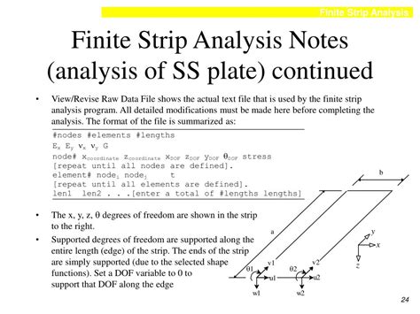Ppt Finite Strip Analysis And The Beginnings Of The Direct Strength Method Powerpoint