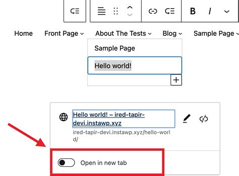 Navigation Block Documentation