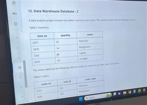 Data Warehouse Database A Data Analysis Studyx