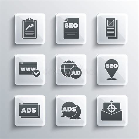 set advertising mail and e mail seo optimization website template