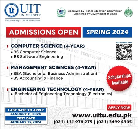 Usman Institute Of Technology On Linkedin Uituspringadmissions2024 Yourpathtosuccess