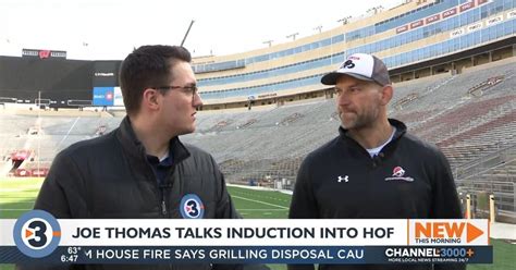 Tonight On News 3 Now At Six Badgers Legend Joe Thomas Talks About