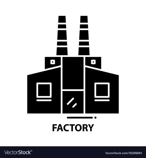 Factory Symbol Factory Icon Vector Logos