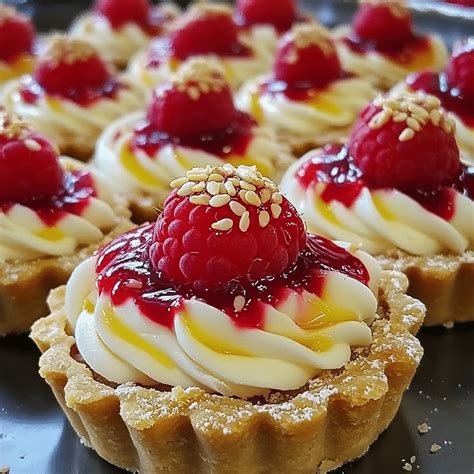 Raspberry And White Chocolate Tartlets