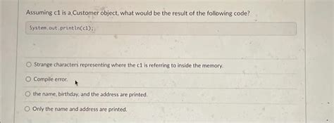 Solved Constructor Description Customer String Name Chegg