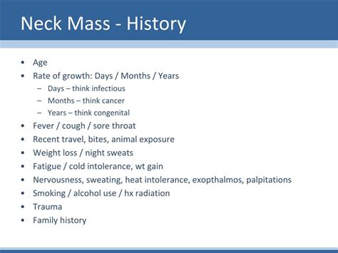 Ppt Evaluation Of The Neck Mass Powerpoint Presentation Free