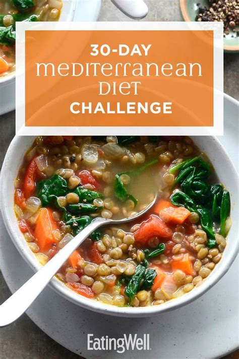 30 Day Mediterranean Diet Challenge Healthy Meal Plans Mediterranean