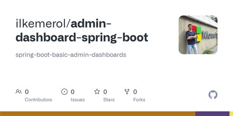 GitHub Ilkemerol Admin Dashboard Spring Boot Spring Boot Basic Admin Dashboards