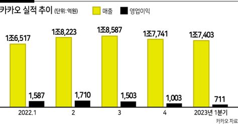 카카오 1분기 영업익 반토막에 약세 마감 투자360 헤럴드경제