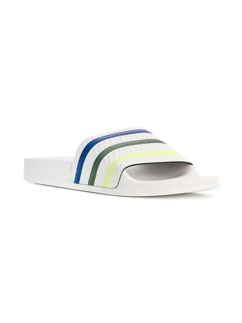Lyst Adidas Adilette Pride Slides In White