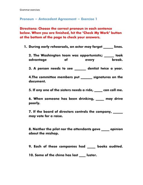 Pronoun Antecedent Agreement Interactive Worksheet Live 49 Off