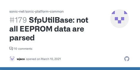 Sfputilbase Not All Eeprom Data Are Parsed Issue Sonic Net Sonic Platform Common Github