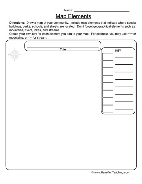 Make A Map Worksheet Have Fun Teaching