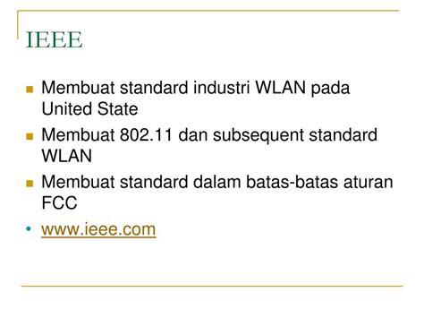 PPT Standar IEEE 802 11 PowerPoint Presentation Free Download ID 2405320