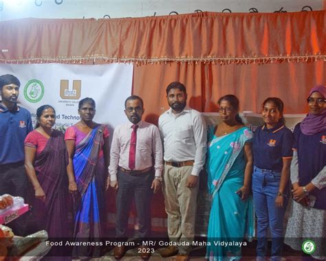 A Food Awareness Program University College Of Matara