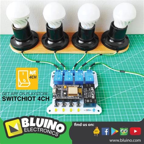 Jual 100 NEW ESP8266 NODEMCU 4CH 5V WIFI 4 CHANNEL RELAY WIFI SWITCH