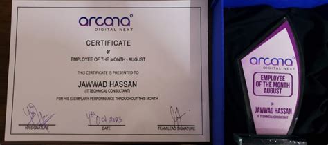 Muhammad Jawwad Hassan On Linkedin Employeeofthemonth Teamwork
