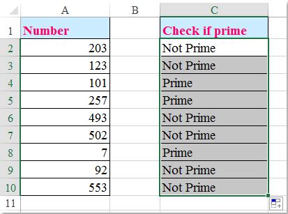 How To Check If The Number Is Prime Number In Excel