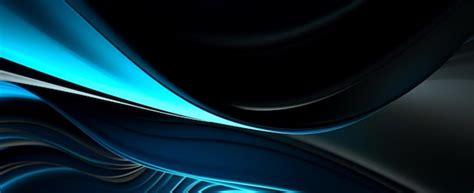 Premium Photo Abstract Blue And Black Background Generative Ai