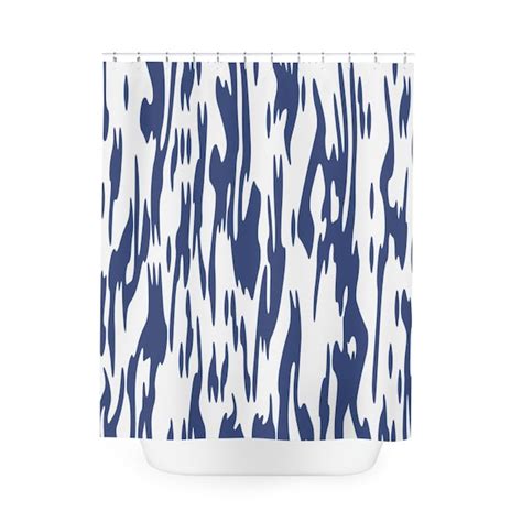 Elegant Blue Shower Curtain Etsy