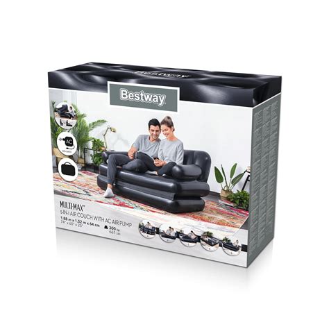 Bestway 75077 Inflatable Furniture Living Room Modern Sofa Mainframe