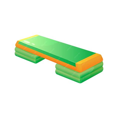 Premium Vector Step Platform Various Sport Equipment Fitness