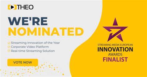 Theo Technologies On Linkedin 🎉 Theo Technologies Is A Finalist For The Streaming Media Magazine…