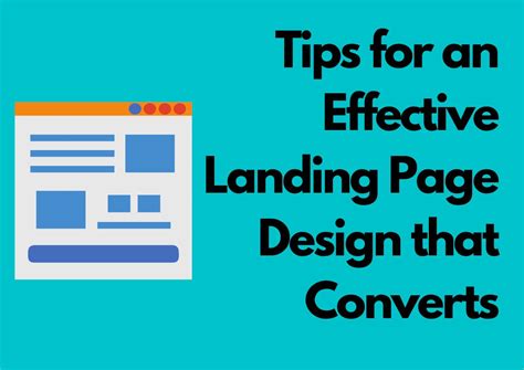 tips for an effective landing page design that converts building your