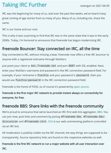 Techrights Statement On Irc