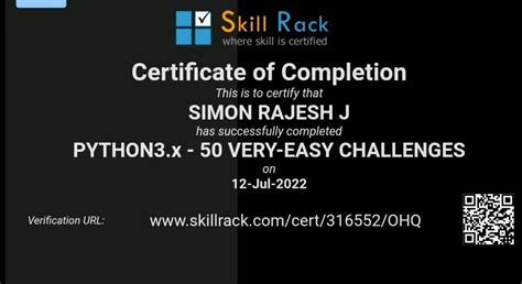 Python Easy Challenges In Skillrack Simon Rajesh J