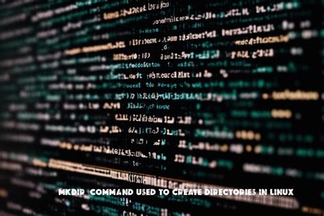 Mkdir Command Used To Create Directories In Linux