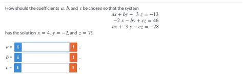 Solved How Should The Coefficients A B And C Be Chosen So Chegg Com