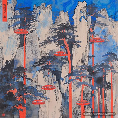 AI创作图迎客松手绘 迎客松隔断背景 迎客松插画 新中式迎客松图 迎客松巨幅水墨画 新中式迎客松 新中式山峰 鼠绘迎客松 迎客松屏风 迎客松大