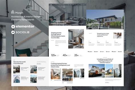 Morph Architecture And Interior Design Elementor Template Kit