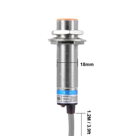 Sourcingmap 5mm Inductive Proximity Sensor Switch Detection Npn No Dc 6 36v 300ma 3 Wire Lj18a3