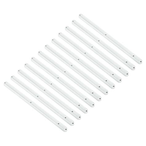 Uxcell Drawer Slides 12pcs 300mm Plastic Drawer Rails Side Mounted Grooved Guide Rails For