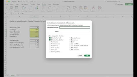 Tutorial On Restricting Excel Cells To Be Edited By Other Users Youtube