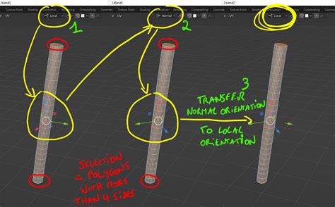 Transfer The Normal Orientation To The Local Orientation Python