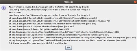 Indexoutofboundsexception In Libreoffice Add On · Issue 3147