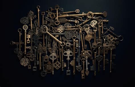 Premium AI Image Keys Lots Of Keys Different Kinds Of Keys And Locks