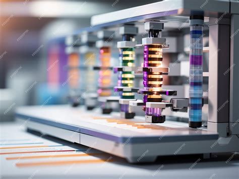 Premium Ai Image Genomic Frontier Dna Sequencing Machine Processing A