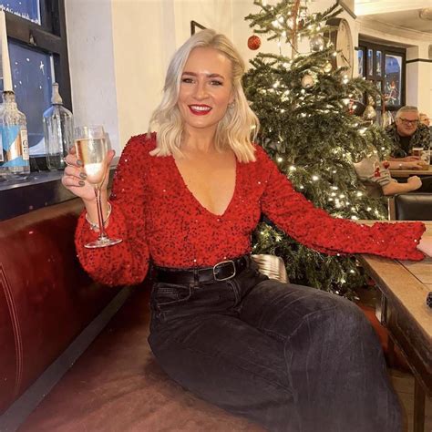 Boohoo Red Sequin Bodysuit Size 8 Depop
