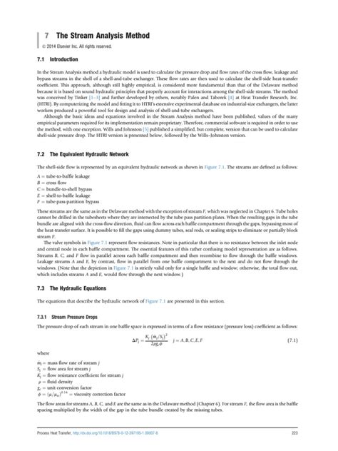 7 The Stream Analysis Method 2014 Process Heat Transfer Pdf Reynolds Number Heat Transfer