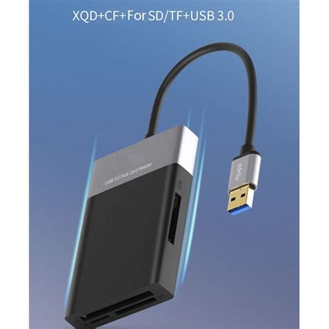 6 In 1 High Speed Usb 30 2 Port Hub Adapter To Xqdcffor Sdtf Card