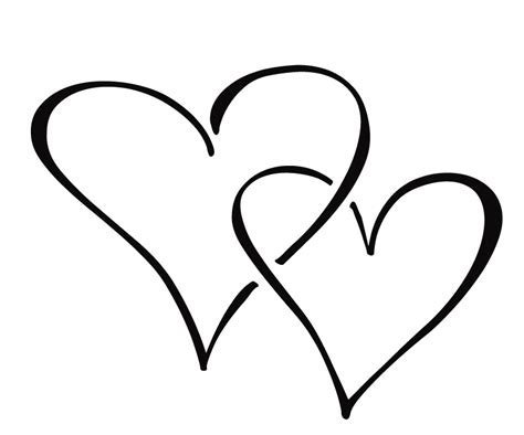 Intertwined Hearts Clip Art