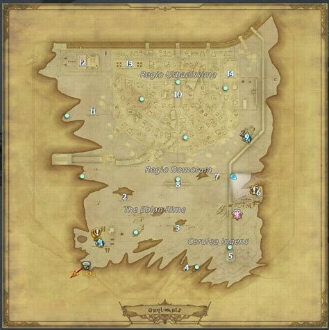 Ffxiv Endwalker Aether Currents Garlemald Map Locations And Coordinates
